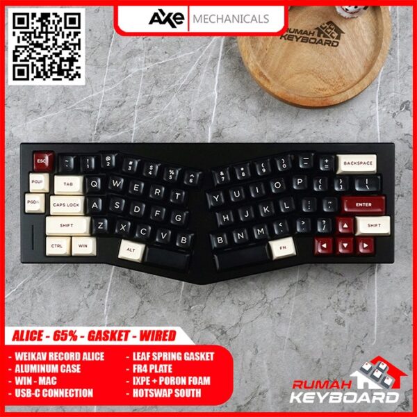 MECHANICAL KEYBOARD - WEIKAV RECORD ALICE - ALUMINUM - GASKET - VIA ...
