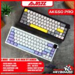 MECHANICAL KEYBOARD - AJAZZ AK650 PRO - 65% - 0.85" COLOR SCREEN - KNOB - SOUTH FACE - GASKET - RGB